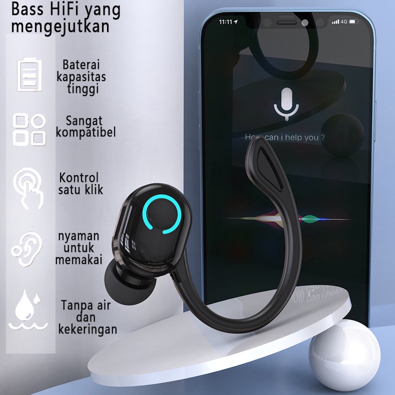 Jual 【Ready stock】Mini Long Standby Wireless Bluetooth Earphone ...