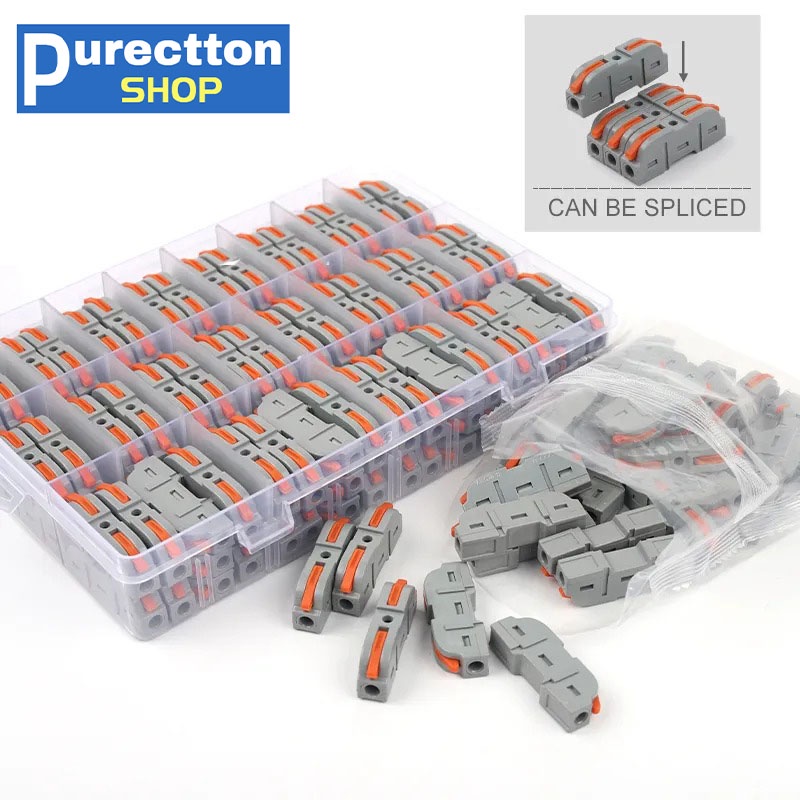 Jual 30/20pcsBoxed Push-in Electrical Wire Connector Terminal Block ...