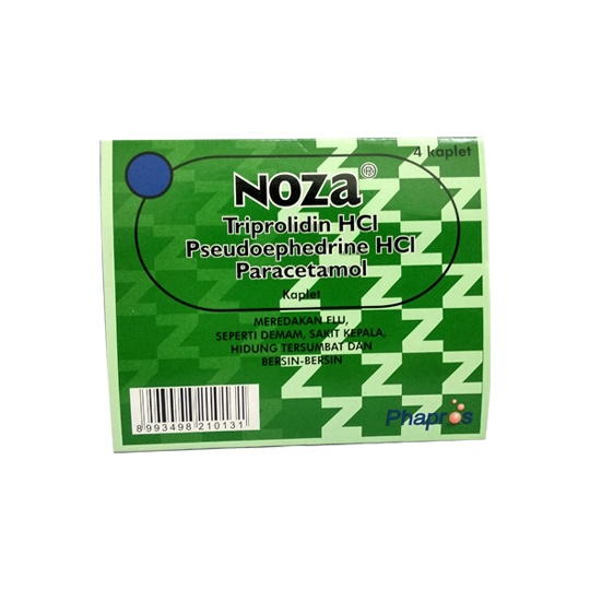 Jual NOZA 4 KAPLET/ Obat Flu/ Alergi /Hidung Tersumbat/ Demam dan sakit ...