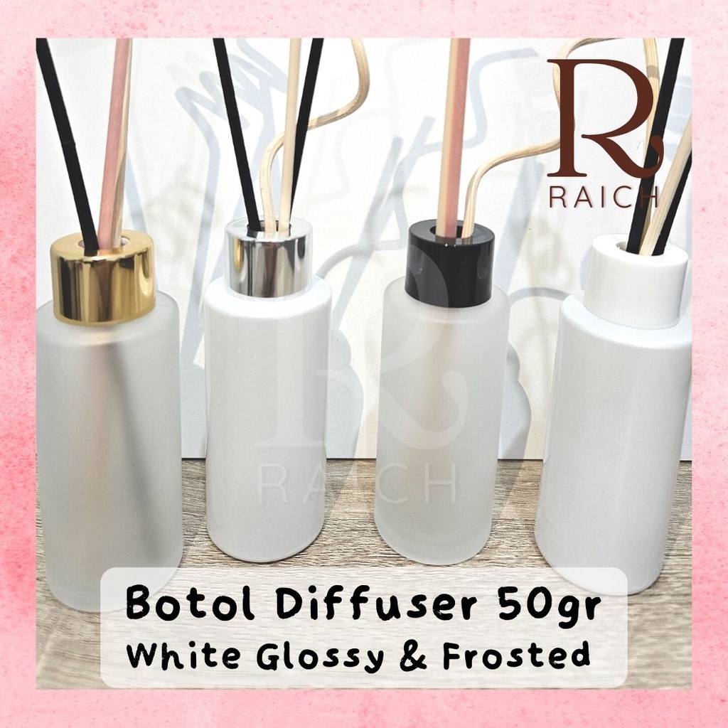Jual 50gr Frosted Putih Botol Reed Diffuser Lucu Mini Kecil Estetik ...