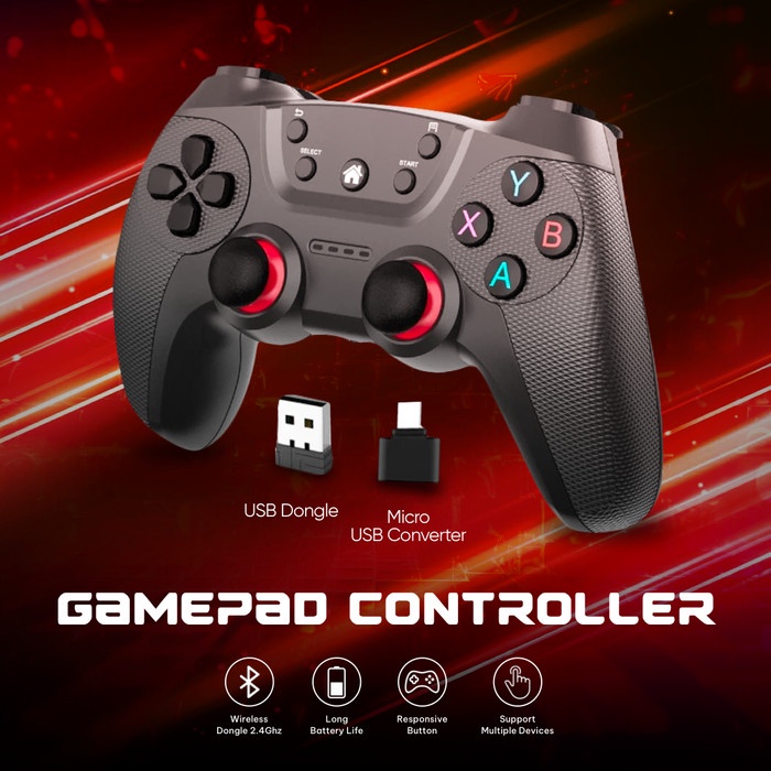 Jual Gamepad Joystick Wireless 2 4ghz X29 Pc Laptop Android Usb Dongle