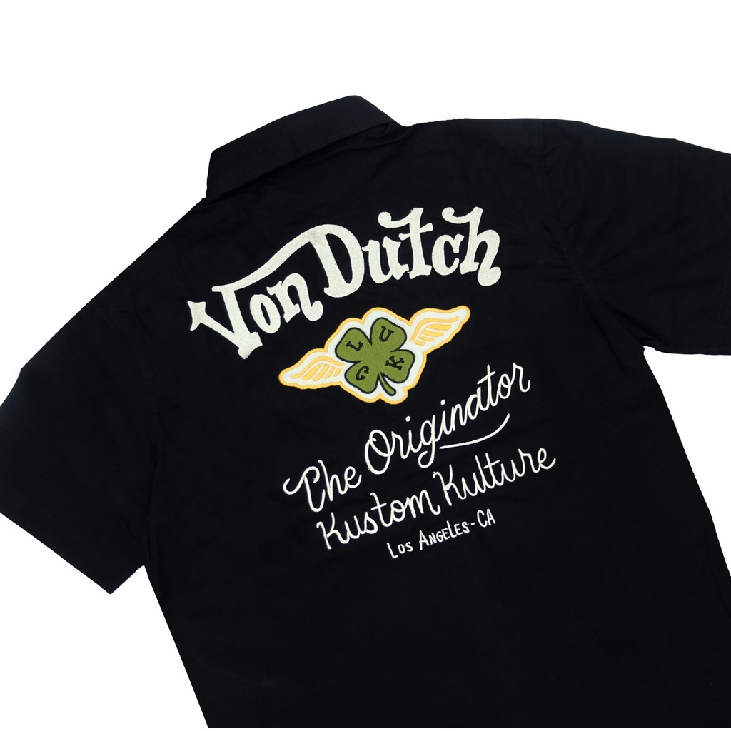 Jual Von Dutch Workshirt 0908 Black | Shopee Indonesia