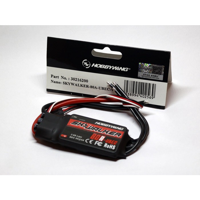 Jual RK27 Original ESC Hobbywing Skywalker 80A Motor Brushless ESC 2s-6S Lipo | Shopee Indonesia