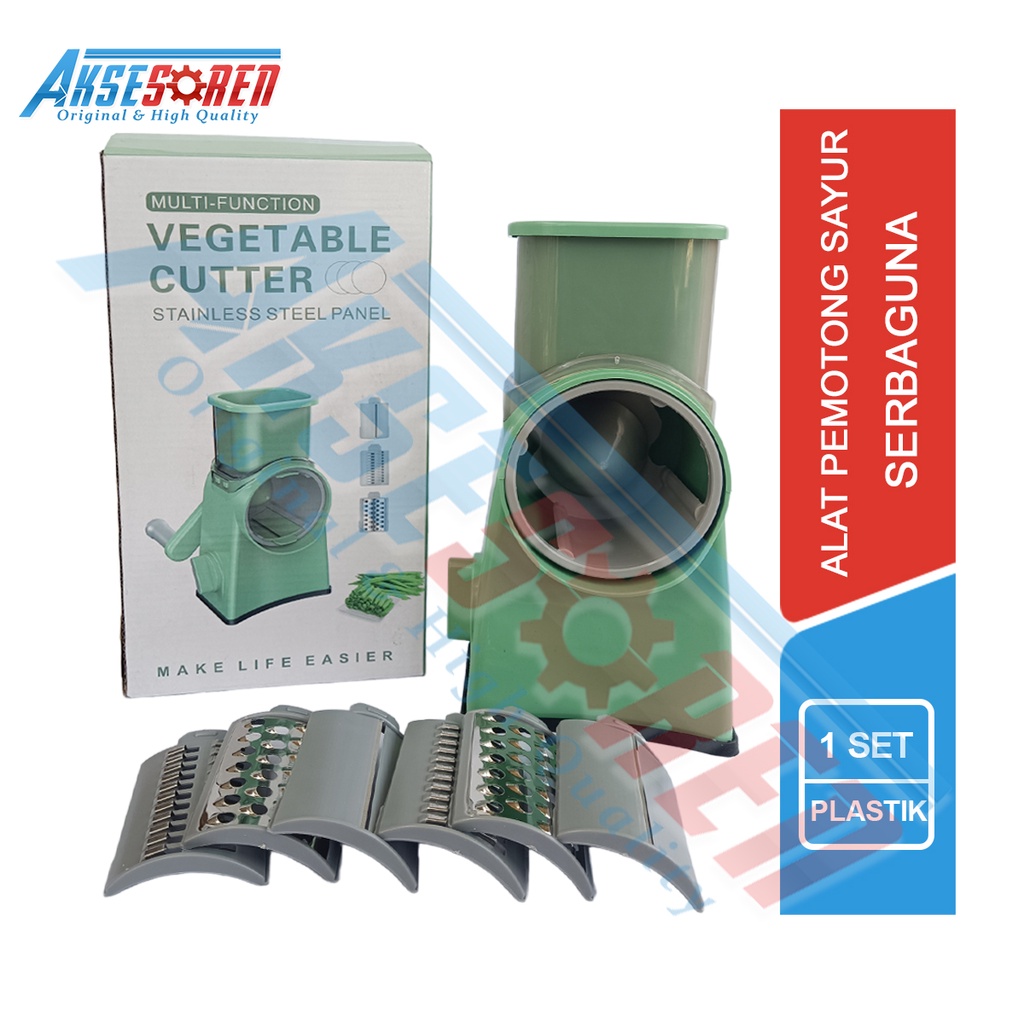 Jual Aksesoren Alat Pemotong Sayur Putar Serbaguna [1 Set] / Vegetable ...