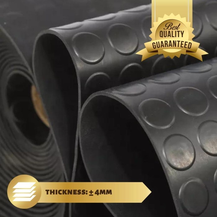 Jual Karpet Karet Anti Slip Koin Rubber Sheet Koin Tebal 4 mm Meteran | Shopee Indonesia