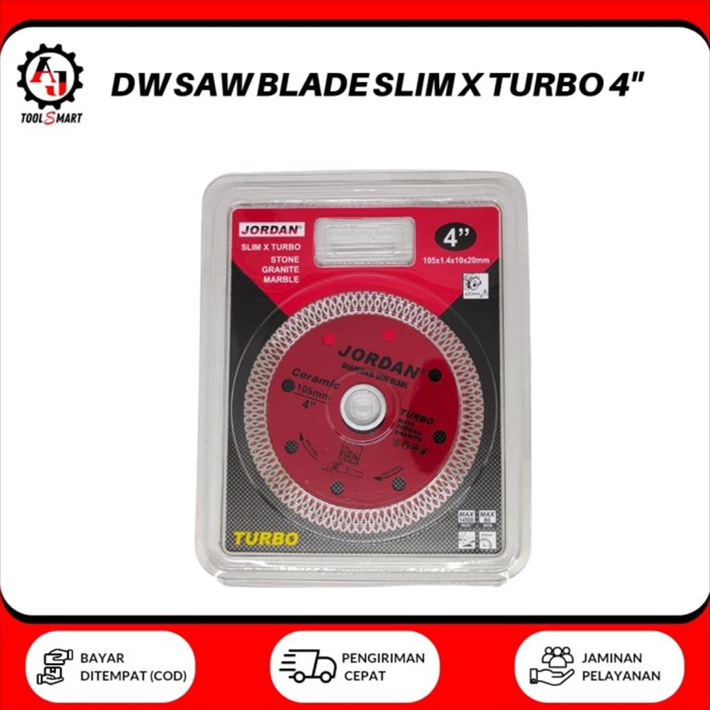 Jual Diamond Wheel DW Saw Blade Slim X-Turbo 4 Inch Jordan Gerinda Mata ...