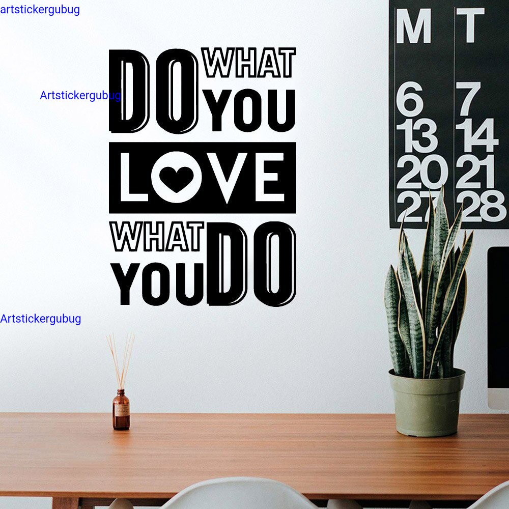 Jual STIKER Sticker Sticker Stiker Dekorasi Dinding Do What You Love ...