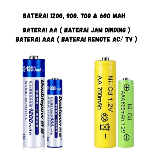 Jual Battery Cas baterai Charge Doublepow batre AA dan AAA Rechargeable ...