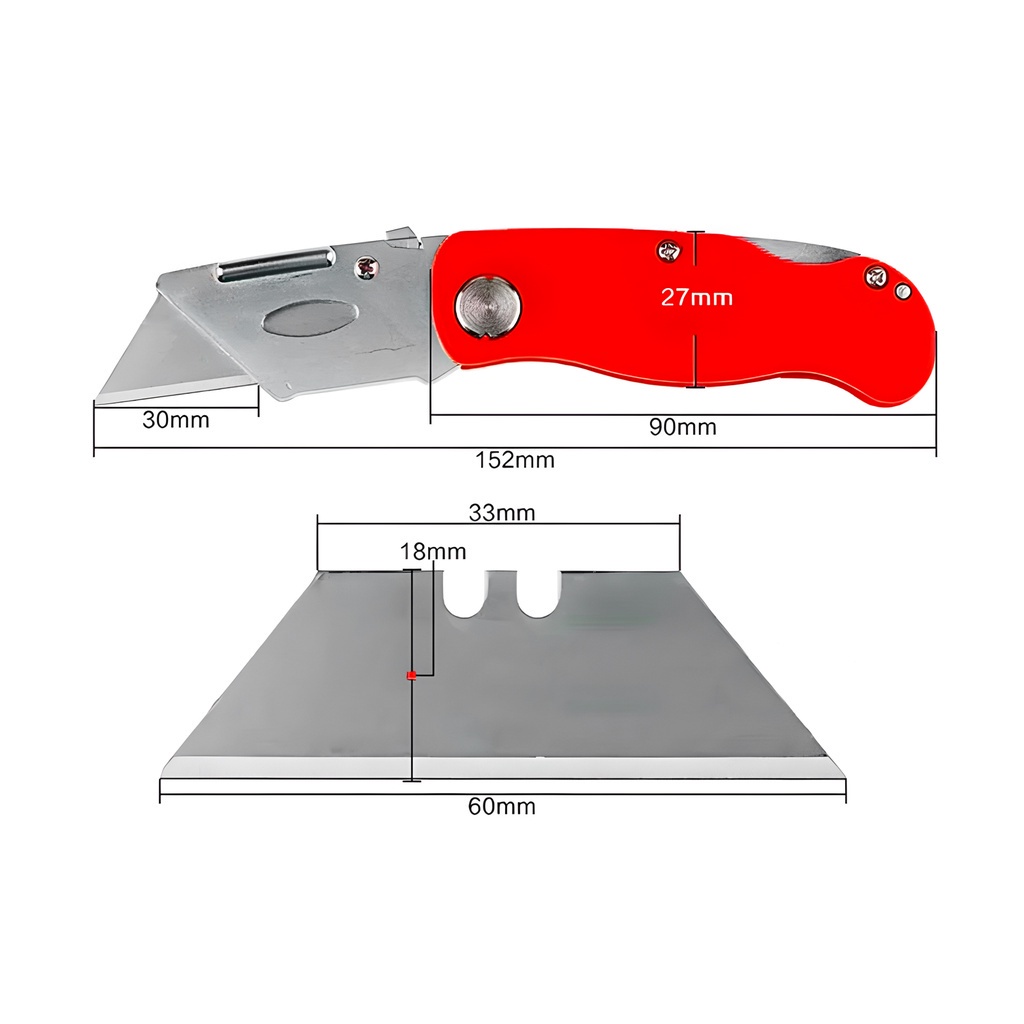 Jual Pisau Cutter Kater Lipat Foldable Knife grc gipsum Finder | Shopee ...