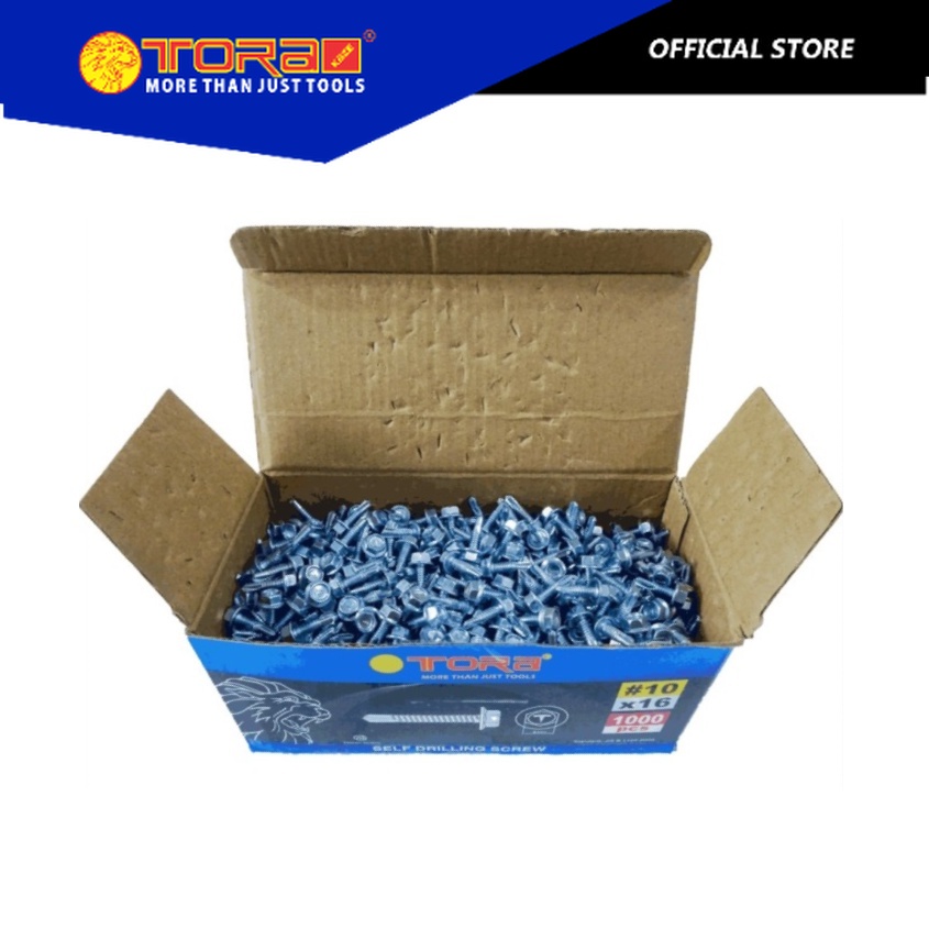 Jual TORA Baut Roofing 10 x 19 mm Box Putih - Baut Baja Ringan Rofing ...