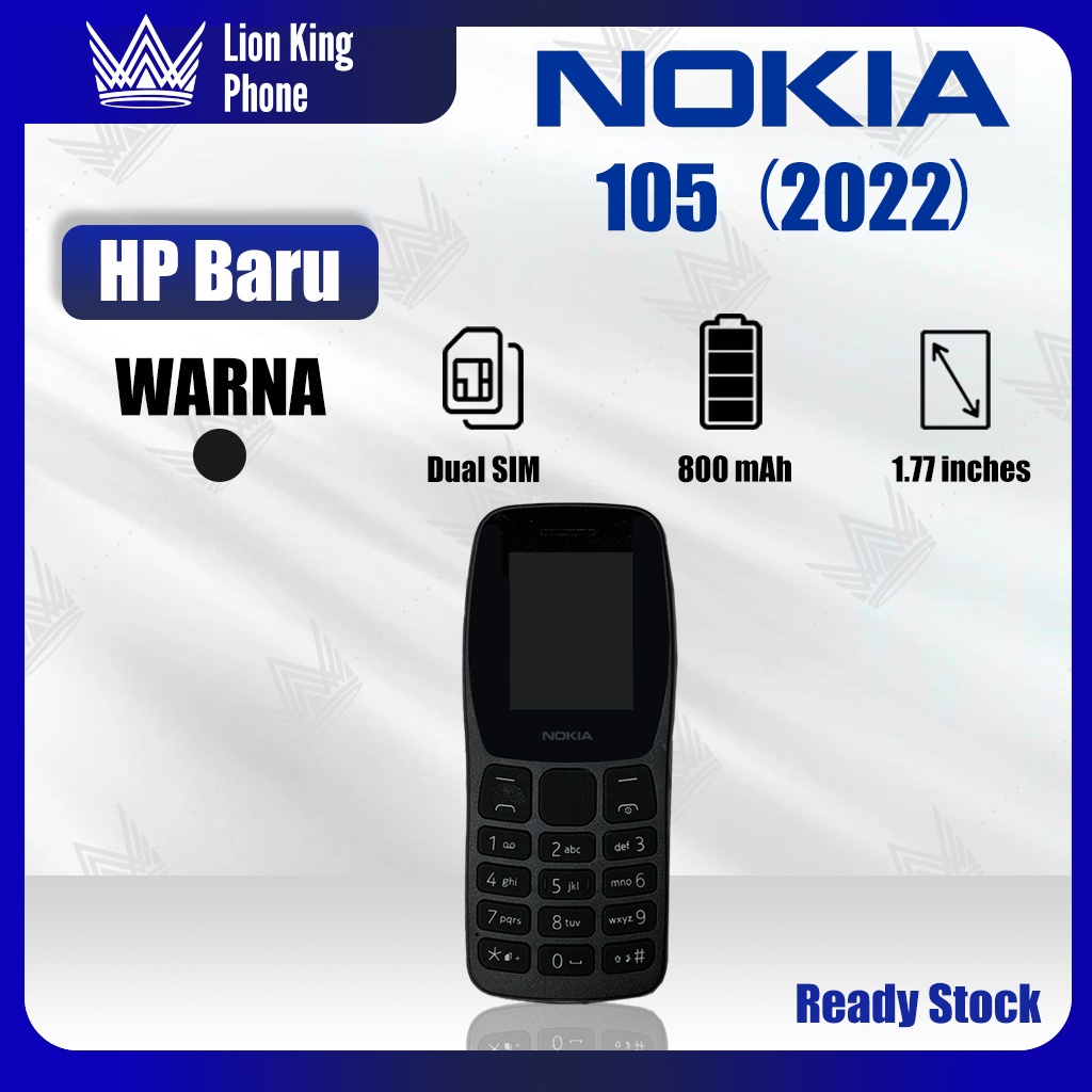 Jual HP NOKIA 105 2022 Mobile Phone JADUL Murah DUAL SIM NEW bahasa ...