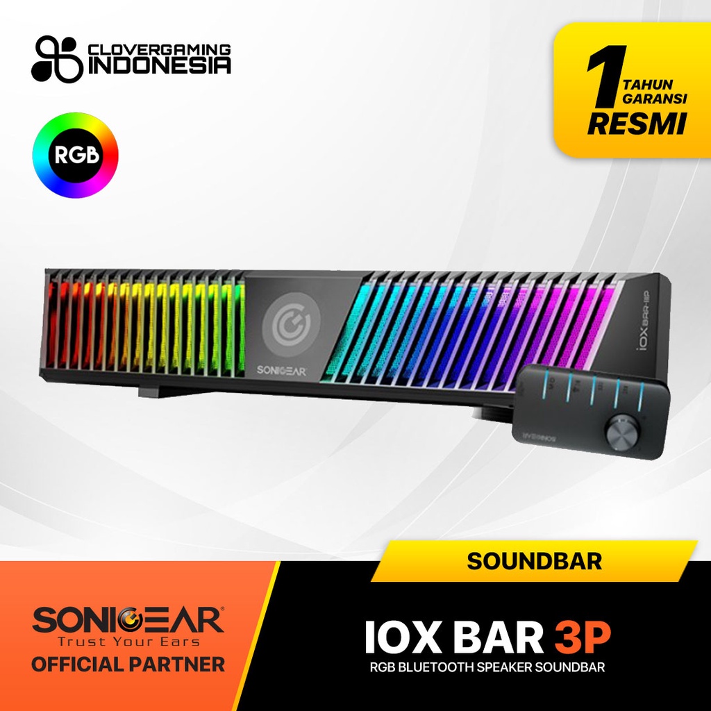 Jual Sonicgear IOX Bar 3P Speaker Soundbar RGB Bluetooth Stereo ...