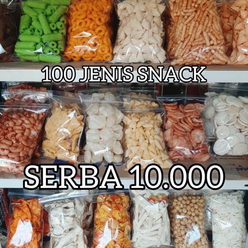 Jual Snack Makanan Ringan SERBA 10000 Keripik Kerupuk SSG | Shopee ...