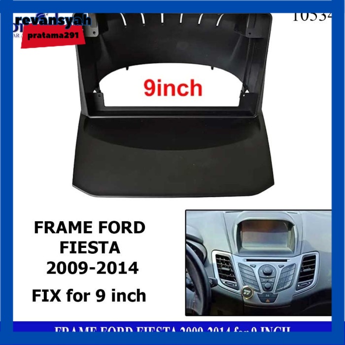 Jual Frame Head Unit Ford Fiesta 2009-2014 9 Inch Bingkai Panel TV ...