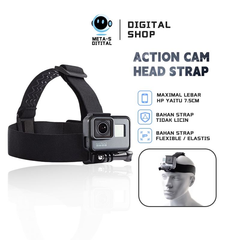 Jual Head Strap Kepala + Holder for Handphone Iphone Samsung Xiaomi ...