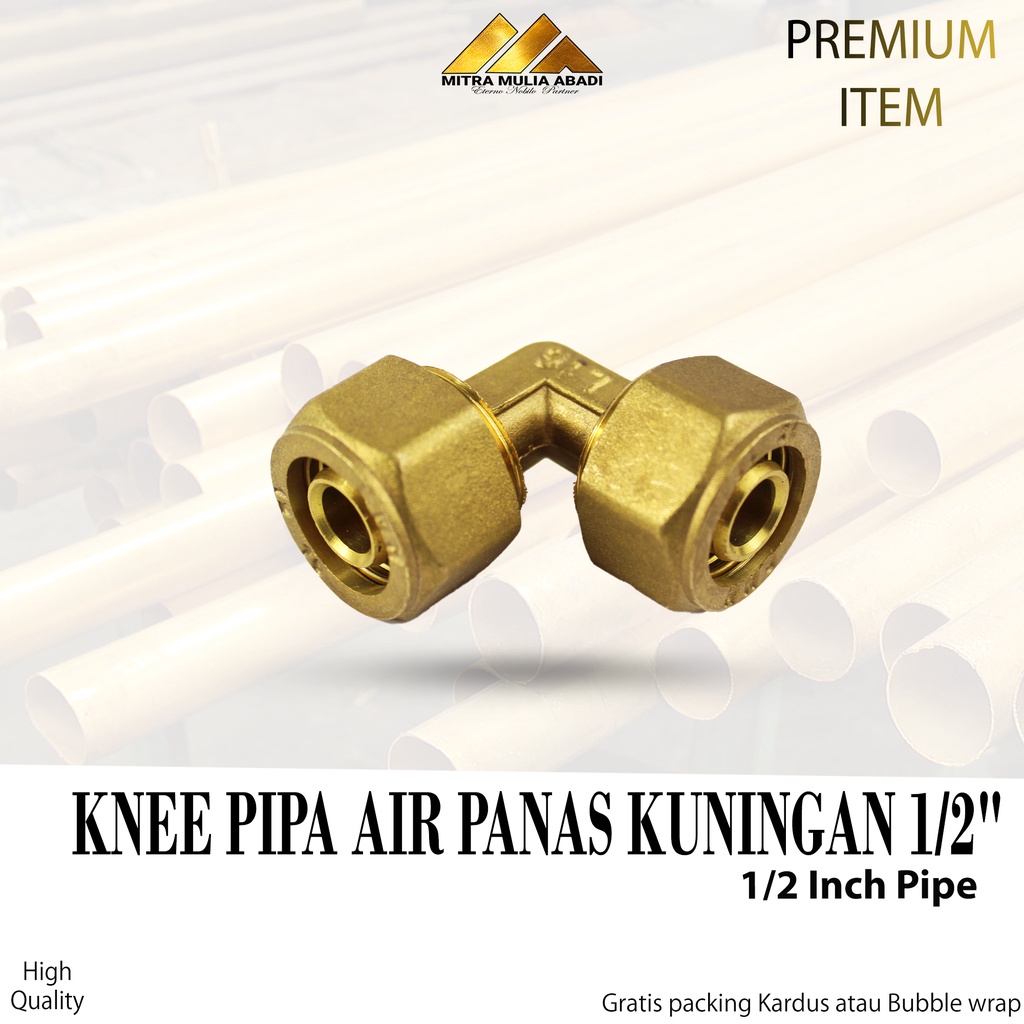 Jual KNEE PIPA AIR PANAS KUNINGAN NON DRAT 1/2" | Shopee Indonesia