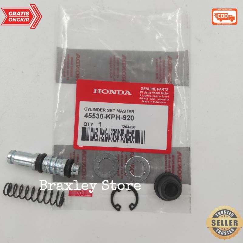 Jual SEAL MASTER REM DEPAN SUPRA X 125 KARISMA KPH ORIGINAL COD (45530-KPH-920) S30 | Shopee ...