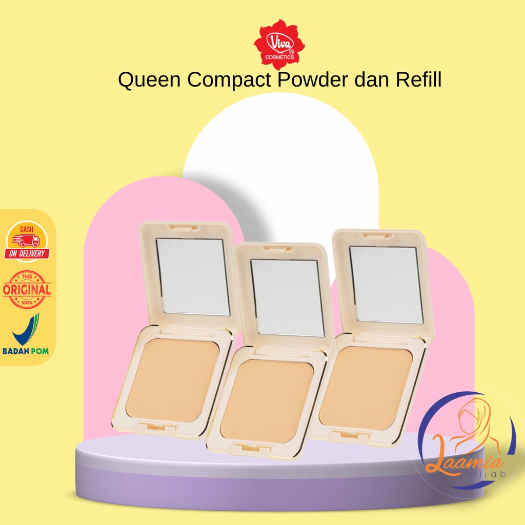 Jual Laamia Viva Queen Compact Powder dan Refill Queen Compact Powder ...