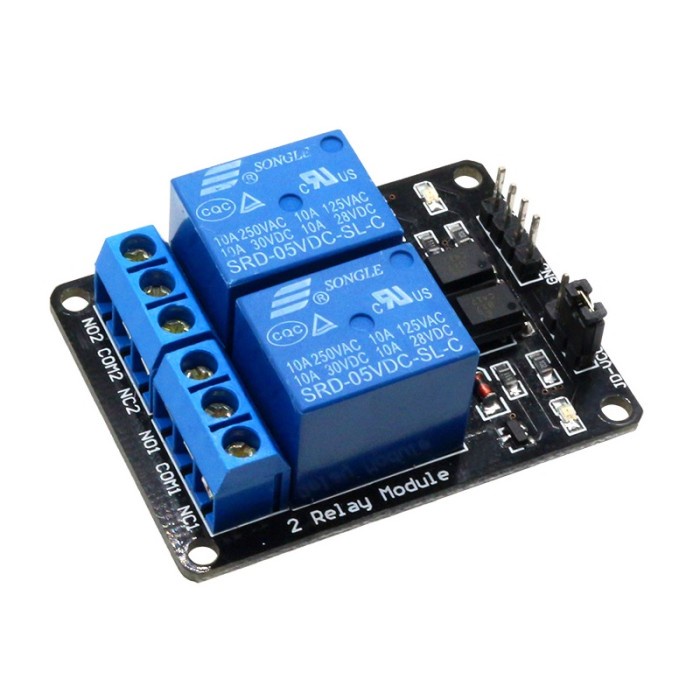 Jual 2 Channel Relay Module 5V Optocoupler | Shopee Indonesia