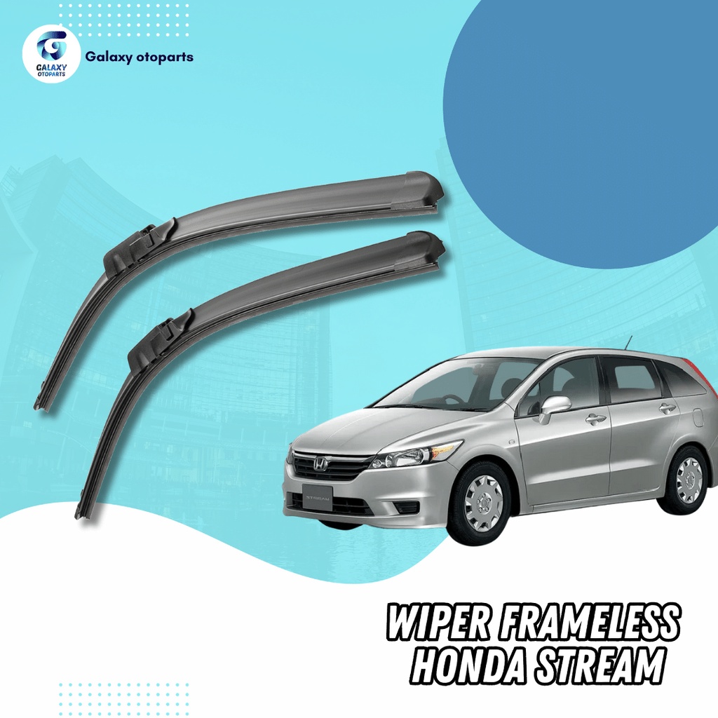 Jual Wiper Frameless Honda Stream Tanpa Rangka Besi 1 Set ( Kiri ...