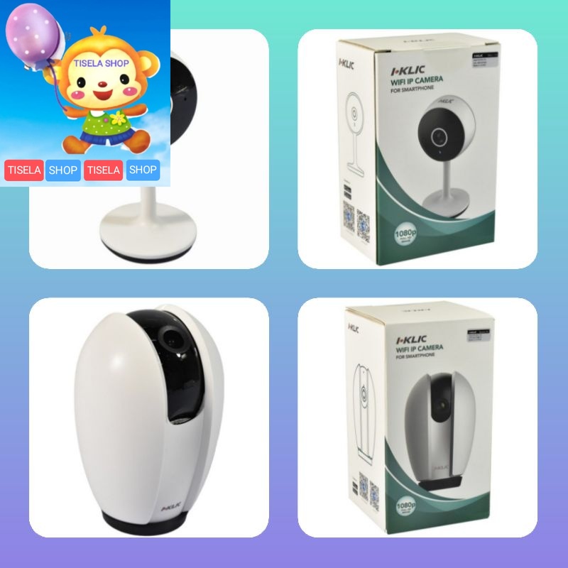 Jual cctv suara / gerak ip cam Wireless wifi cctv i-klic 2 Arah mutar ...
