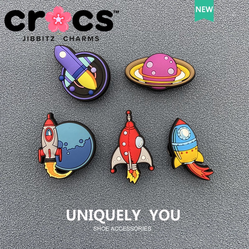 Jual JJBXC cross charms Shoe Buckle Hole Shoe Accessories Spaceship ...