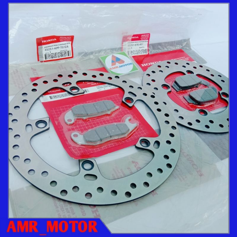 Jual Piringan cakram depan belakang+Dispad CB 150 R/CB LED CBR 150 NEW Facelift Original Sunstar ...