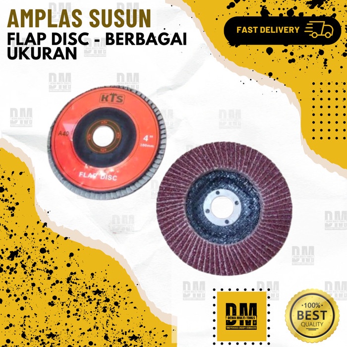 Jual Amplas Susun Gerinda Flap Disc 4 Inch Aluminium Oxide Red / Merah ...