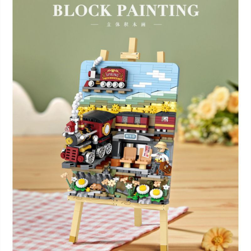 Jual C38DH LOZ Blocks Painting 3D Painting Lukisan Timbul Series ...