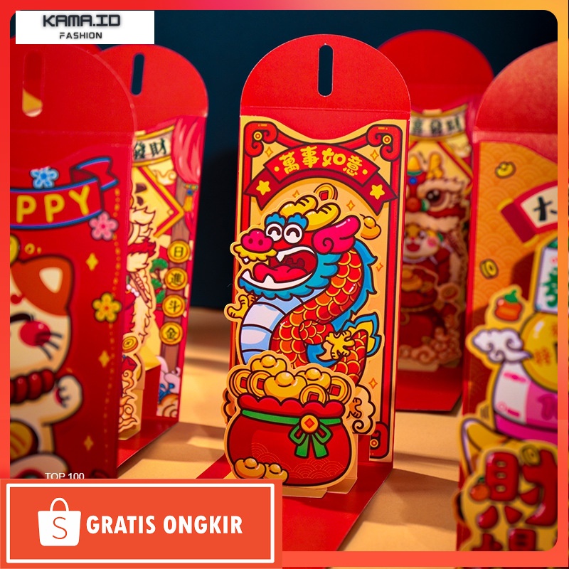 Jual Angpao Imlek / Angpao 3D Imlek Tahun Naga Angpau Kucing hoki cai ...