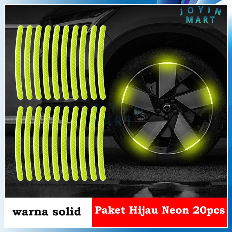 Jual 20pcs Stiker Reflektor Velg Mobil Motor Sticker Reflector / Stiker ...