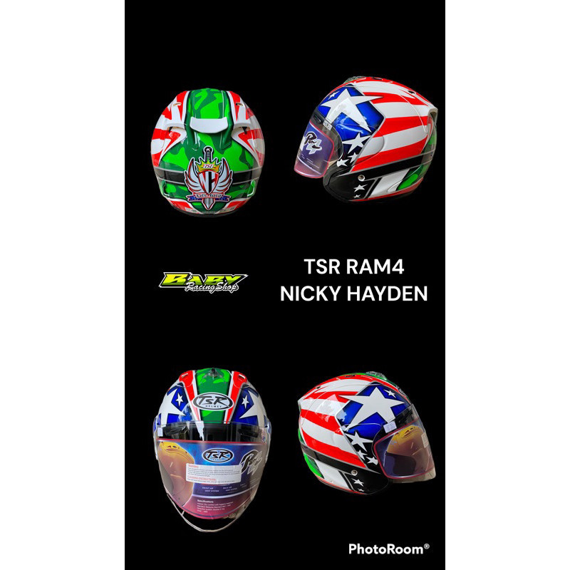 Jual helm tsr ram4 motic nicky hayden | Shopee Indonesia