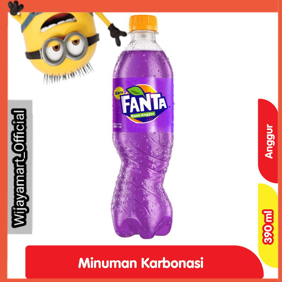 Jual Fanta Minuman Soda Rasa Anggur Botol 390 ml | Shopee Indonesia