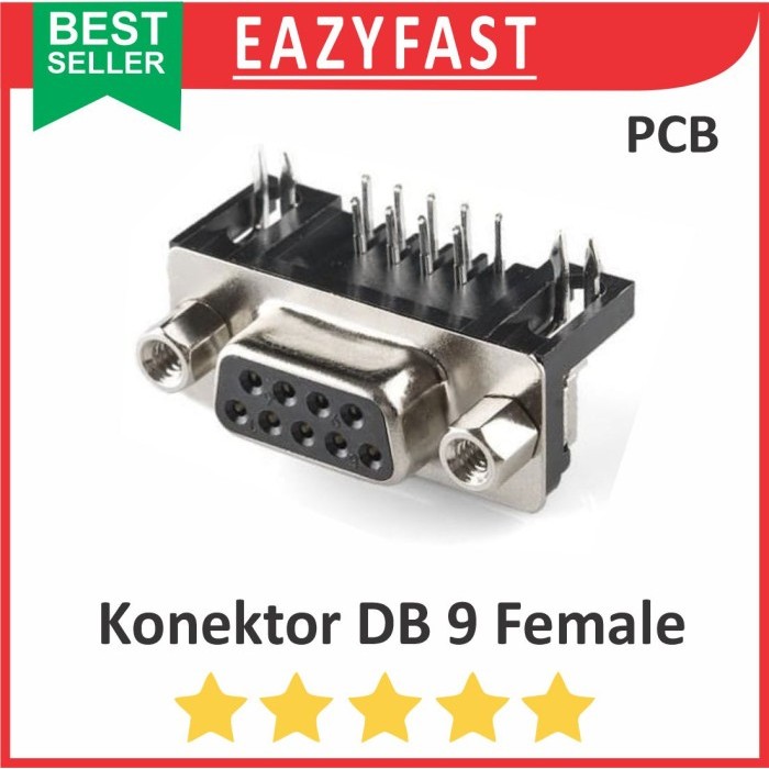 Jual Konektor DB9 Female PCB Serial Port RS232 DB 9 Connector Jack ...
