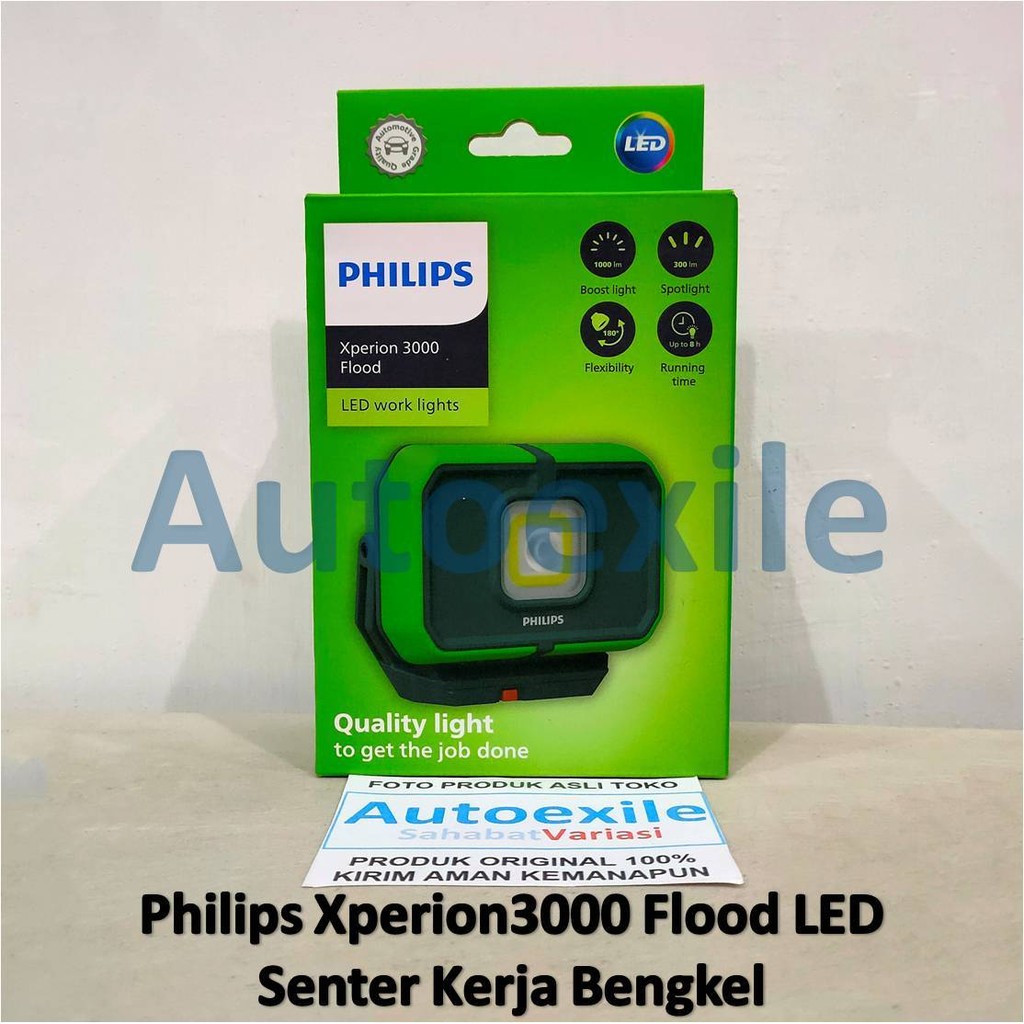 Jual Lampu Senter Kerja Philips LED Xperion 3000 Flood Cahaya Putih ...