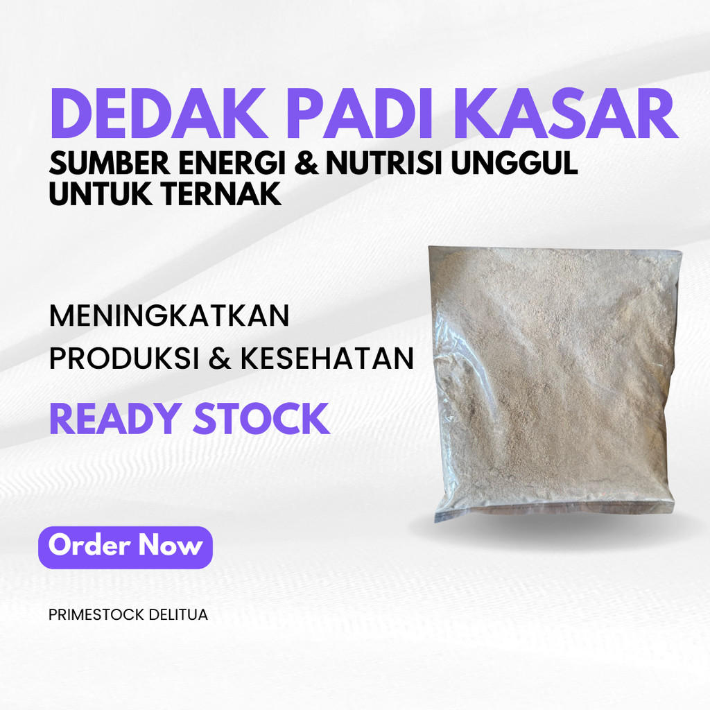 Jual Dedak Padi Kasar Repack 1 KG: Sumber Energi Berkualitas Tinggi ...