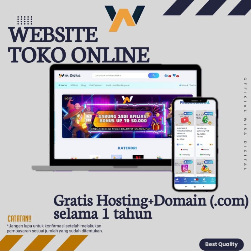 Jual Web Toko Online Digital Dan Fisik | source code | Shopee Indonesia