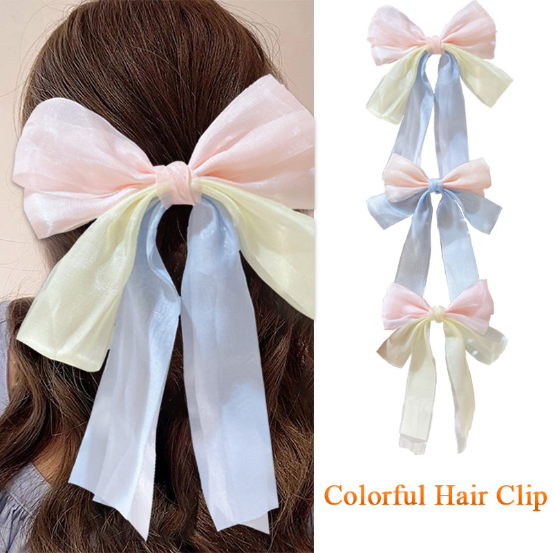 Jual COD Klip Rambut Busur Busur Berkilau Mutiara Gaya Prancis Wanita ...