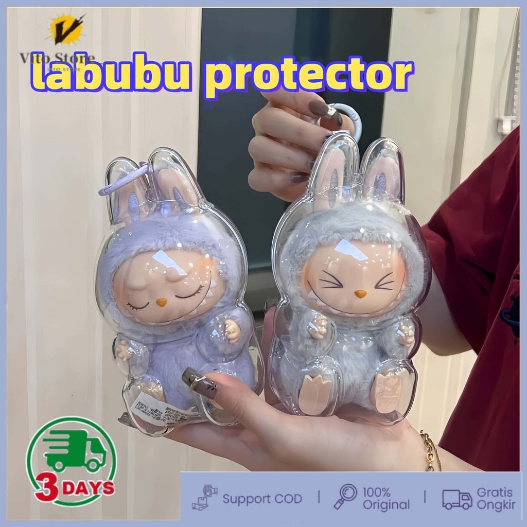 Jual Labubu Acrylic posisi duduk V2 /Casing Labubu V2 V1/pelindung ...