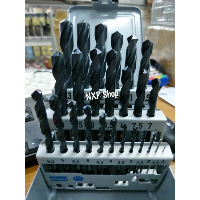 Jual mata bor besi merk NACHI set lengkap ukuran 1 - 13mm / bor nachi ...