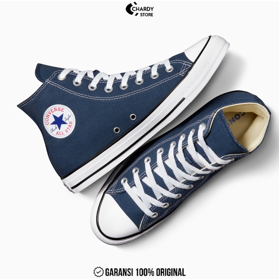 Jual Sepatu Sneakers Unisex CONVERSE CT AS High Navy White Original M9622C | Shopee Indonesia