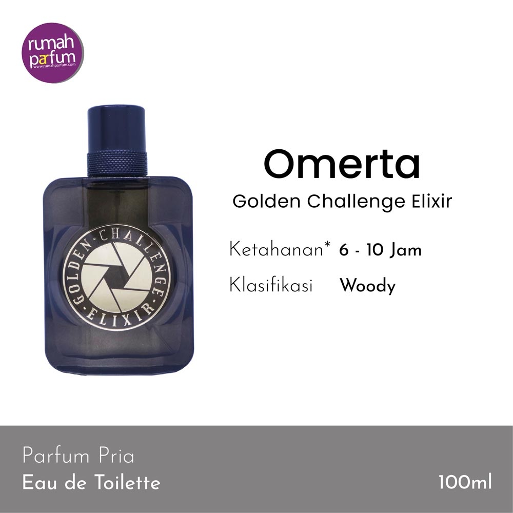 Jual Parfum Tahan Lama Pria Omerta Golden Challenge Elixir Men 100 ML ...