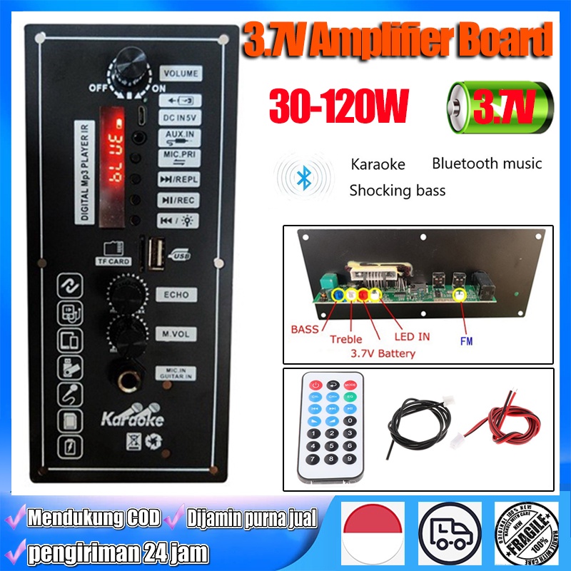 Jual 3.7V Amplifier Board Bluetooth 5.0 MP3 Amplifier Board Power ...