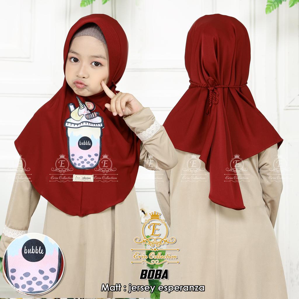 Jual HIJAB BERGO INSTAN KIDS BOBA UNICRON ORI ERLIN COLLECTION | Shopee Indonesia