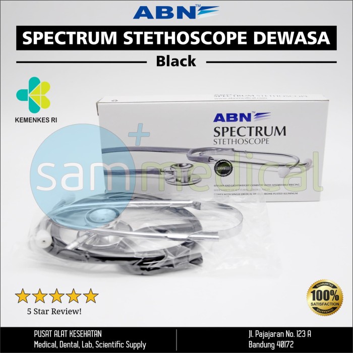 Jual ABN Stethoscope Spectrum Dewasa BLACK | Shopee Indonesia