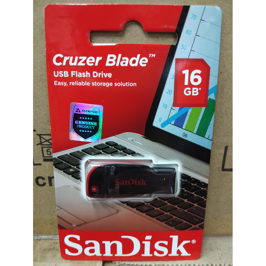 Jual Sandisk Flashdisk 16GB Cruzer Blade CZ50 Garansi 5 Tahun | Shopee ...