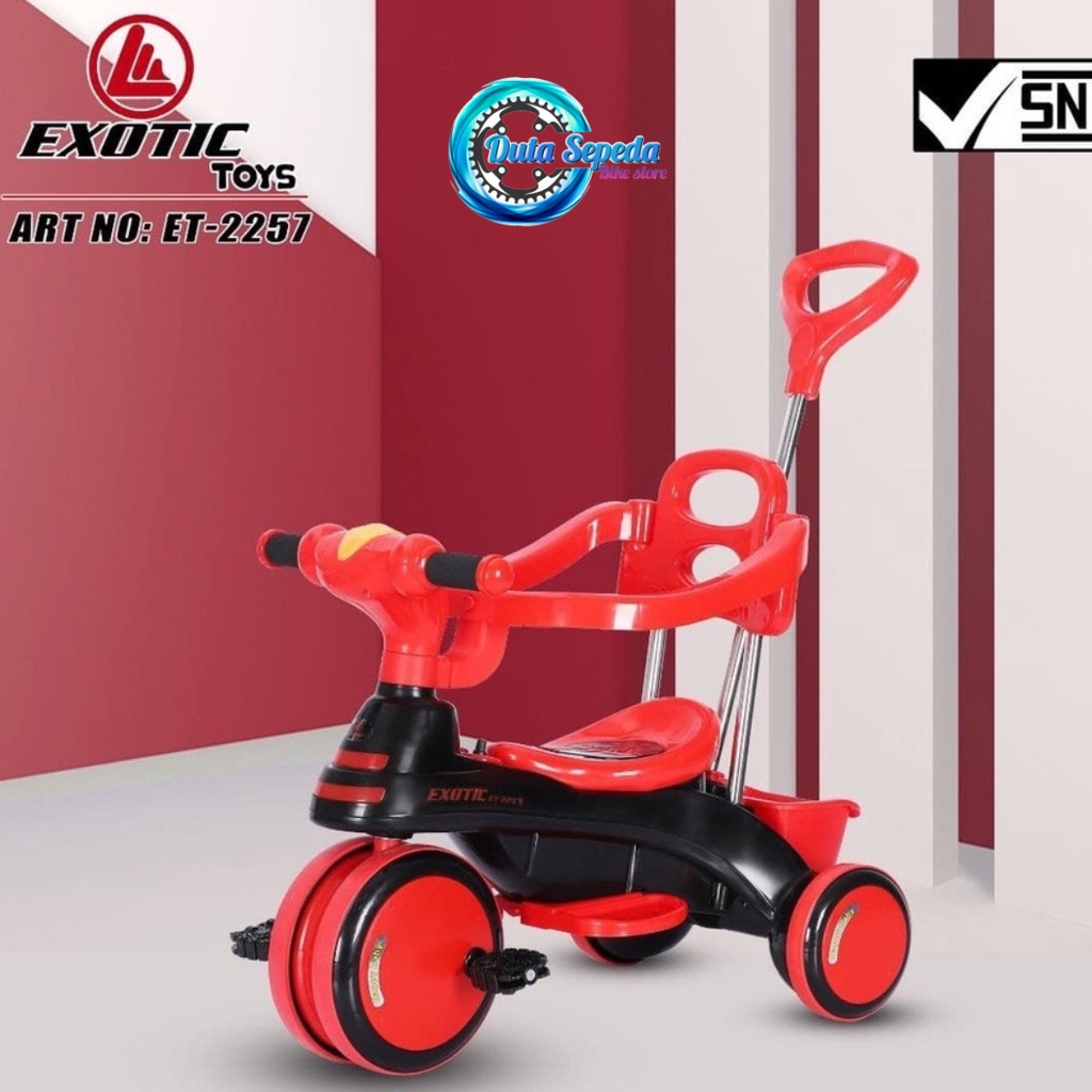 Jual SEPEDA ANAK RODA TIGA TRICYCLE EXOTIC ET 2257 | Shopee Indonesia