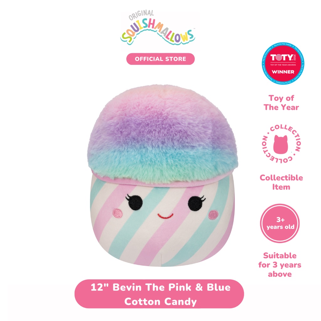 Jual Squishmallows Bevin The Cotton Candy 12 Inch - Boneka Permen Kapas ...