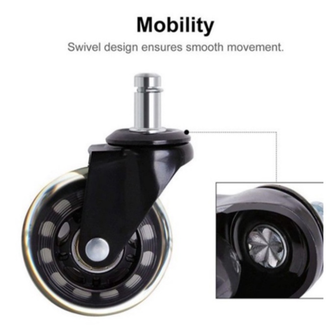 Jual Office Chair Wheels Roda Kursi Kantor Kursi Direktur Roda Kursi ...