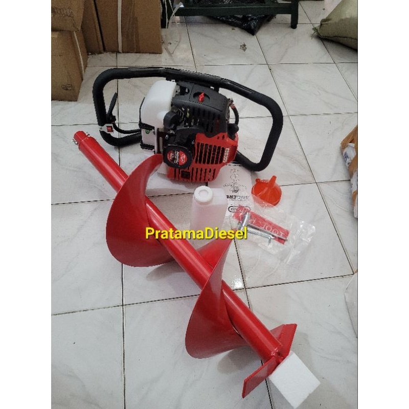 Jual Mesin Bor Tanah 25cm PROQUIP AUGER 62+Mata Bor Tanah | Shopee ...